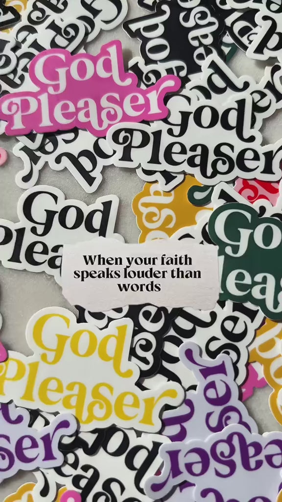 GOD PLEASER CUSTOM STICKER PACK (Set of 5) – GOD PLEASER LLC